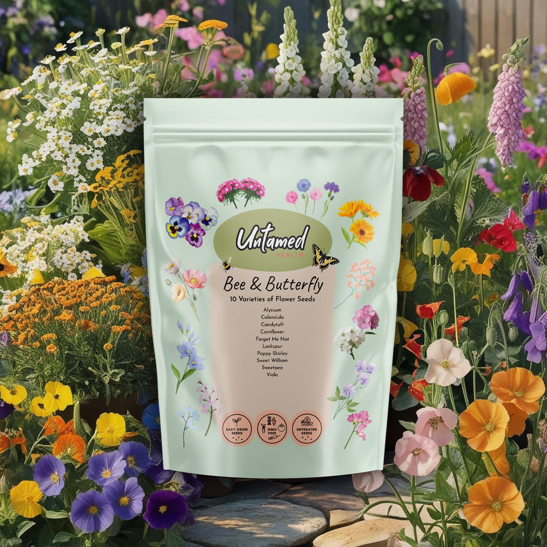 Bee & Butterfly Flower Seeds – 10 pack – Untamed Health