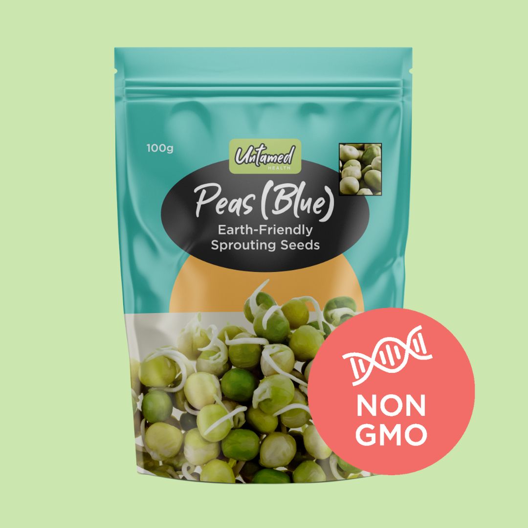 Peas (Blue) Sprouting Seeds – Untamed Health
